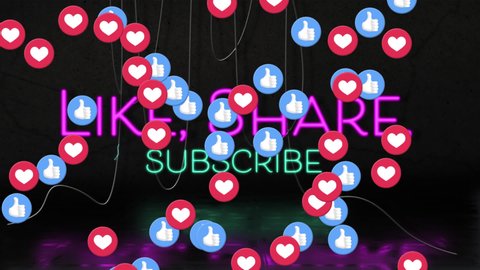 1,192 Like Share Subscribe Stock Video Footage - 4K and HD Video Clips ...