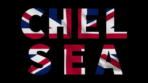 Chelsea Flag Animation 4k Video England Stock Footage Video (100% ...