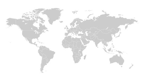 World Map Border Animation Animation Connecting Stock Footage Video ...