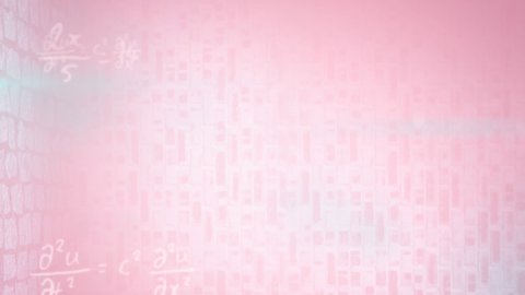 Animation Mathematical Equations Over Pink Background Stock Footage ...