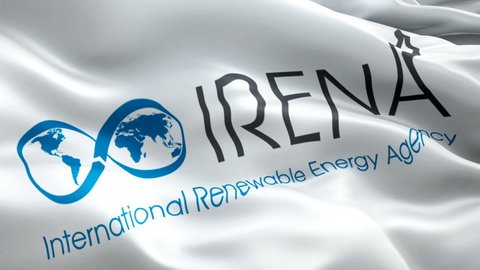 International Renewable Energy Agency Flag Video Stock Footage Video ...