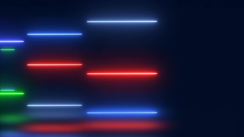 Seamless Loop 2d Animation Glowing Horizontal Stock Footage Video (100% ...