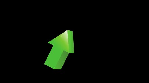 Realistic 3d Animated Arrow Animation Design Stock Footage Video (100% ...