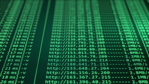 Connection Ip Addresses Routing Internet Network Stock Footage Video ...