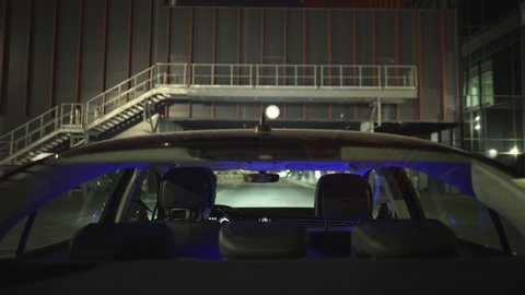 Camera Outside Car Back View Through Stock Footage Video (100% Royalty ...