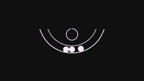 Looping Circle Dot Ball Animation Loading Stock Footage Video (100% ...