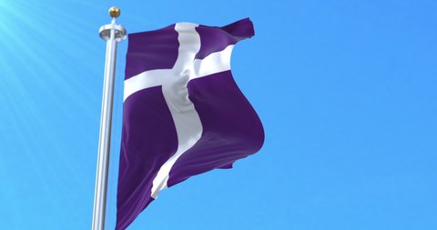 Protestantism Banner Flag German Protestants Loop Stock Footage Video ...