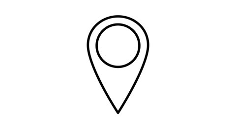 Animation Map Point Icon On Transparent Stock Footage Video (100% ...