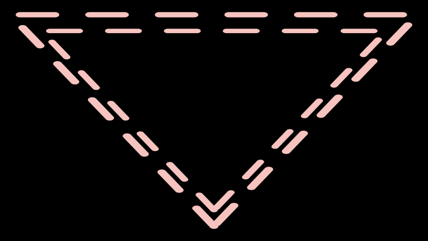 simple triangle dashed lines shape layer Stock Footage Video (100% ...