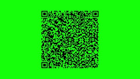 Sequence Qr Codes On Green Background Stock Footage Video (100% Royalty ...