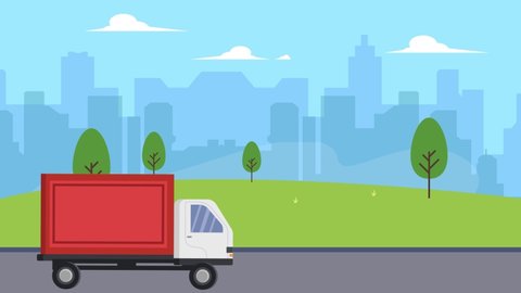 Cartoon moving van Stock Video Footage - 4K and HD Video Clips ...