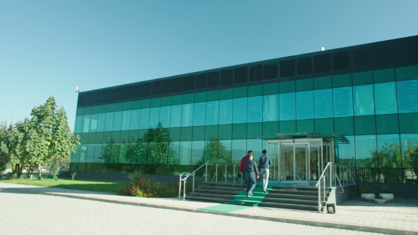 people entering building Stock Footage Video (100% Royalty-free ...