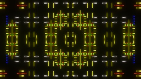 Pulsating Pixel Animation Abstract Background Stock Footage Video (100% ...