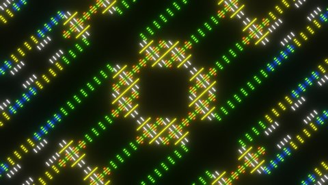 Rotation Pulsating Pixel Animation Abstract Background Stock Footage ...