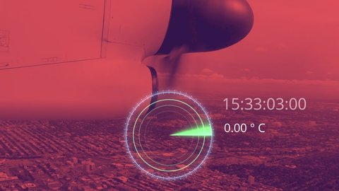 Plane Descending High Altitude Landing North Stock Footage Video (100% ...