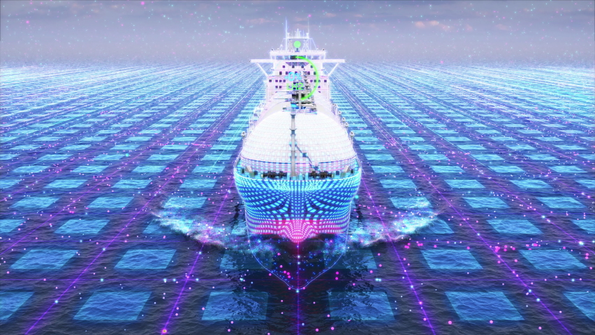 beautiful 3d animation gas tanker holographic Stock Footage Video (100% ...