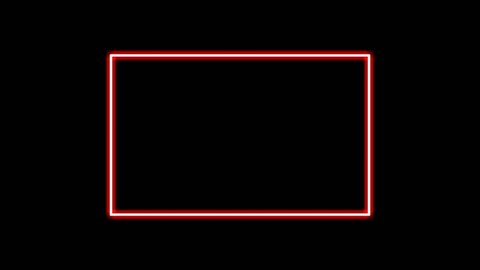 Neon Light Border Animation On Black Stock Footage Video (100% Royalty ...