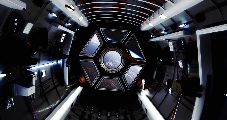 4k International Space Station Window Close Stock Footage Video (100% ...