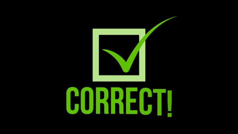 Right Sign Check Mark Correct Done Stock Footage Video (100% Royalty ...