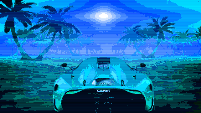 80s Car Animation Loop 3d Animation Stock Footage Video (100% Royalty ...