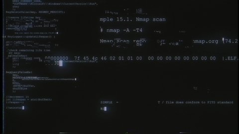 Retro Computer Code Screen Glitch 2d Stock Footage Video (100% Royalty ...