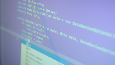 Java Machine Learning Code Typing Stock Footage Video (100% Royalty ...