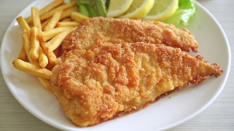 22 Chicken Schnitzel And Chips Stock Video Footage - 4K and HD Video ...