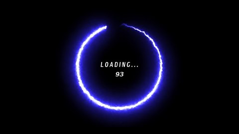 Loading Bar Animation Futuristic Progress Loading Stock Footage Video ...