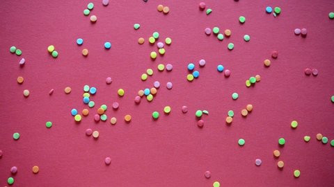 Background Colorful Candies Rainbow Topping Topping Stock Footage Video ...