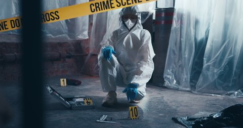 Police Line Tape Crime Scene Investigation Stock Footage Video (100% ...