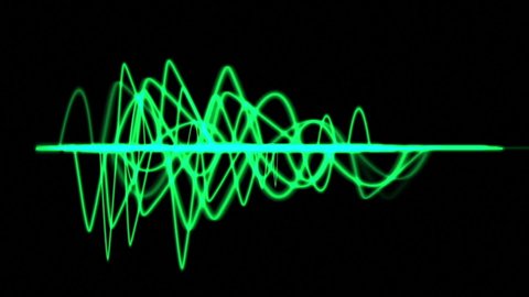 Oscillating Signal Display Animated Background Stock Stock Footage ...