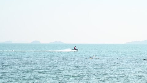 View Back Boat On Sea Stock Footage Video (100% Royalty-free ...