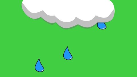 Green Screen Rain Animation Animated Rain Stock Footage Video (100% ...