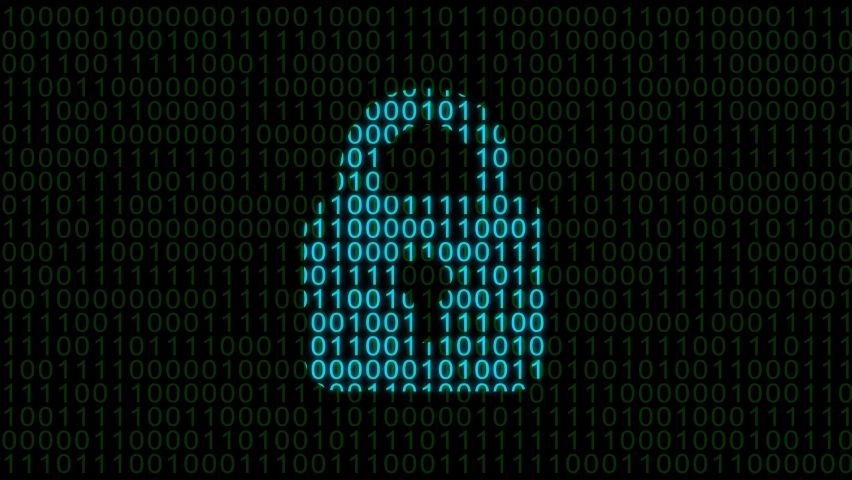 cyber security concept binary code lock Stock Footage Video (100% Royalty-free) 1088162729 ...