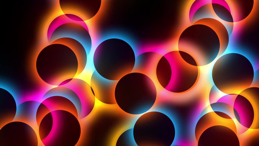 multi color circle moving abstract animated Stock Footage Video (100% ...