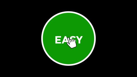 Easy Text Button Click Animation On Stock Footage Video (100% Royalty ...