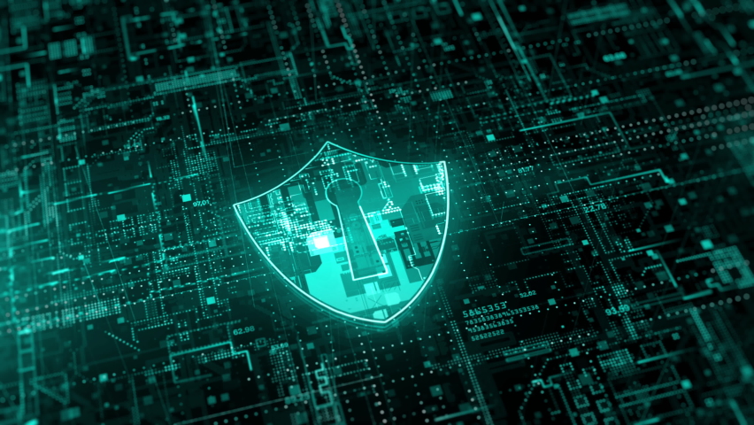 cyber security digital data network protection Stock Footage Video (100 ...