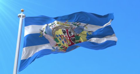 Etrurian Kingdom Flag Waving Loop Stock Footage Video (100% Royalty ...