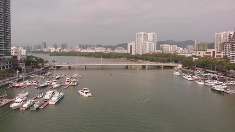 Aerial 4k View Sanya City On Stock Footage Video (100% Royalty-free ...