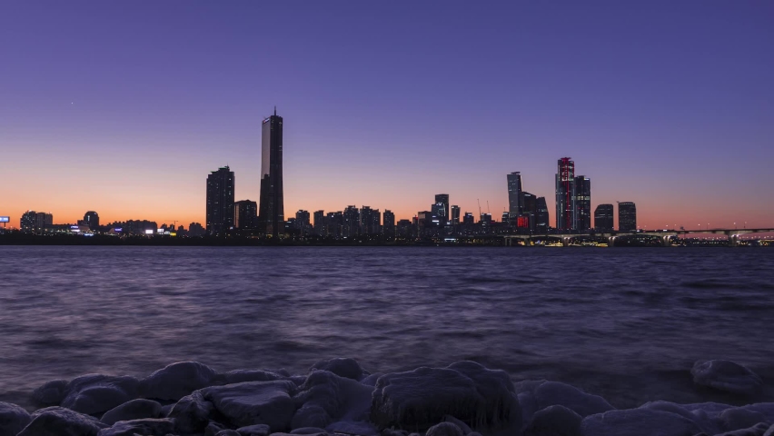 han river side park timelapse day Stock Footage Video (100% Royalty ...