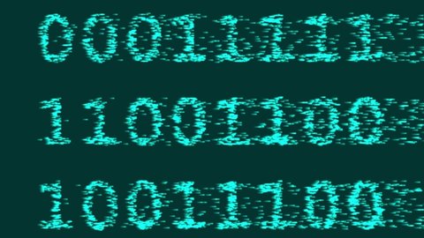 Binary Data Streams Changing Speed Animation Stock Footage Video (100% ...