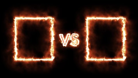 Fire Versus Interface Background Loop Animation Stock Footage Video ...