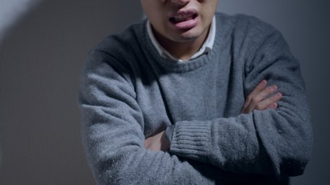 Middleaged Asian Man Speaking Angrily Stock Footage Video (100% Royalty ...