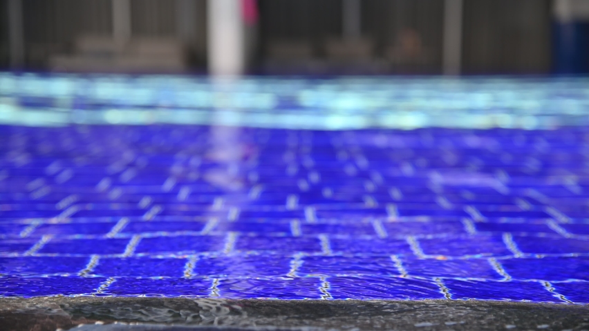 side view video swimming pool water Stock Footage Video (100% Royalty ...