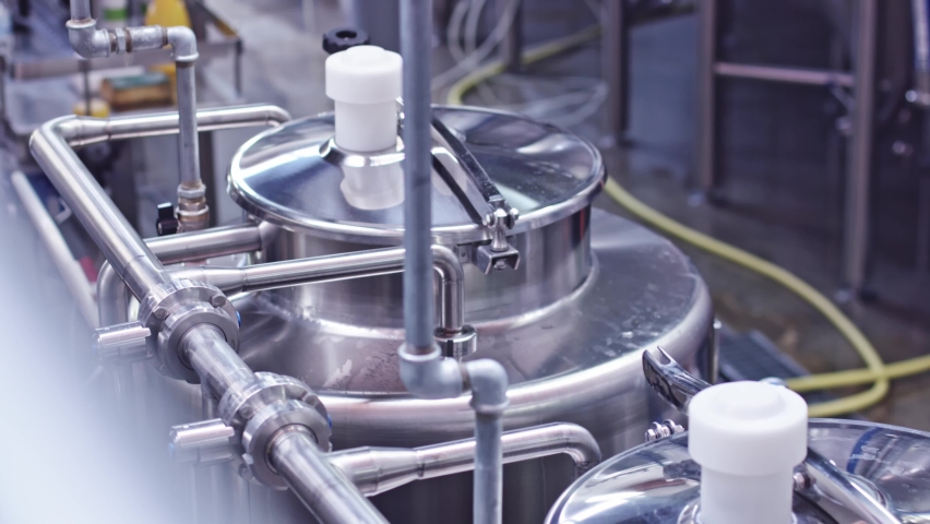 Brewing Beer Brewery Vat Factory Manufacturing Stock Footage Video (100 ...