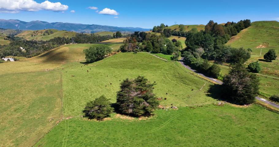 returning flight high over farm land Stock Footage Video (100% Royalty ...