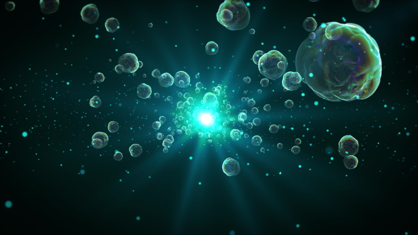 blue bubble particle loop animation Stock Footage Video (100% Royalty ...