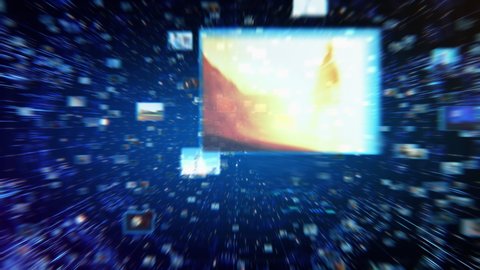 Vfx Animated Background Virtual Social Media Stock Footage Video (100% ...