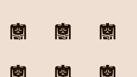 Animation Male Torso Icon Rotating On Stock Footage Video (100% Royalty ...