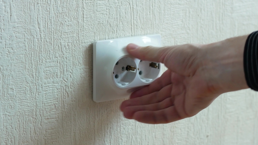 faulty weakened electrical outlet sticking out Stock Footage Video (100 ...